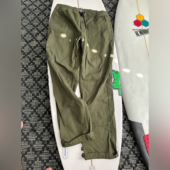 Volcom | Pants | Volcom Army Green Elastic Band Drawstring Pants | Poshmark